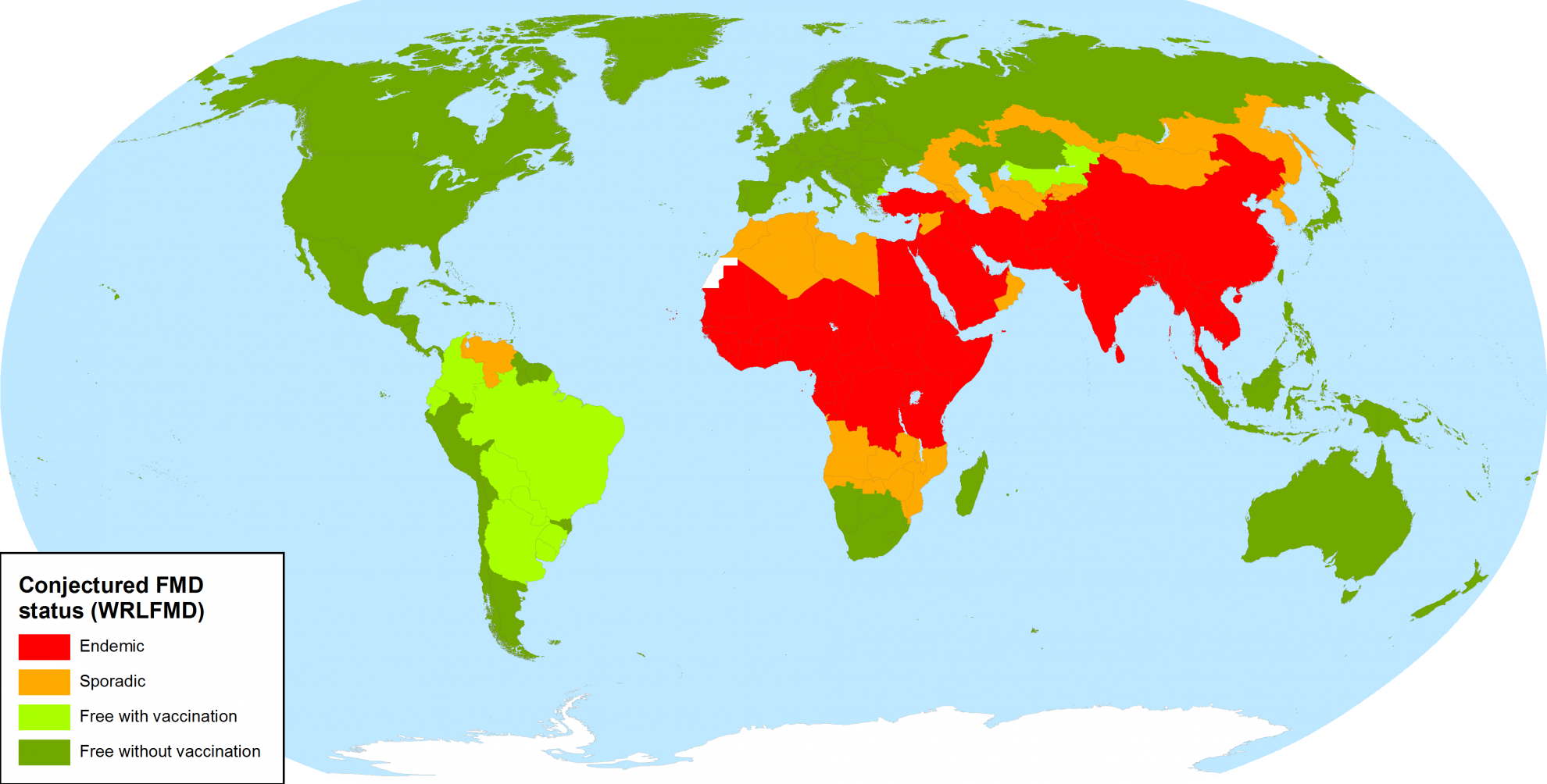 Occurrence | World Reference Laboratory for Foot-and-Mouth Disease